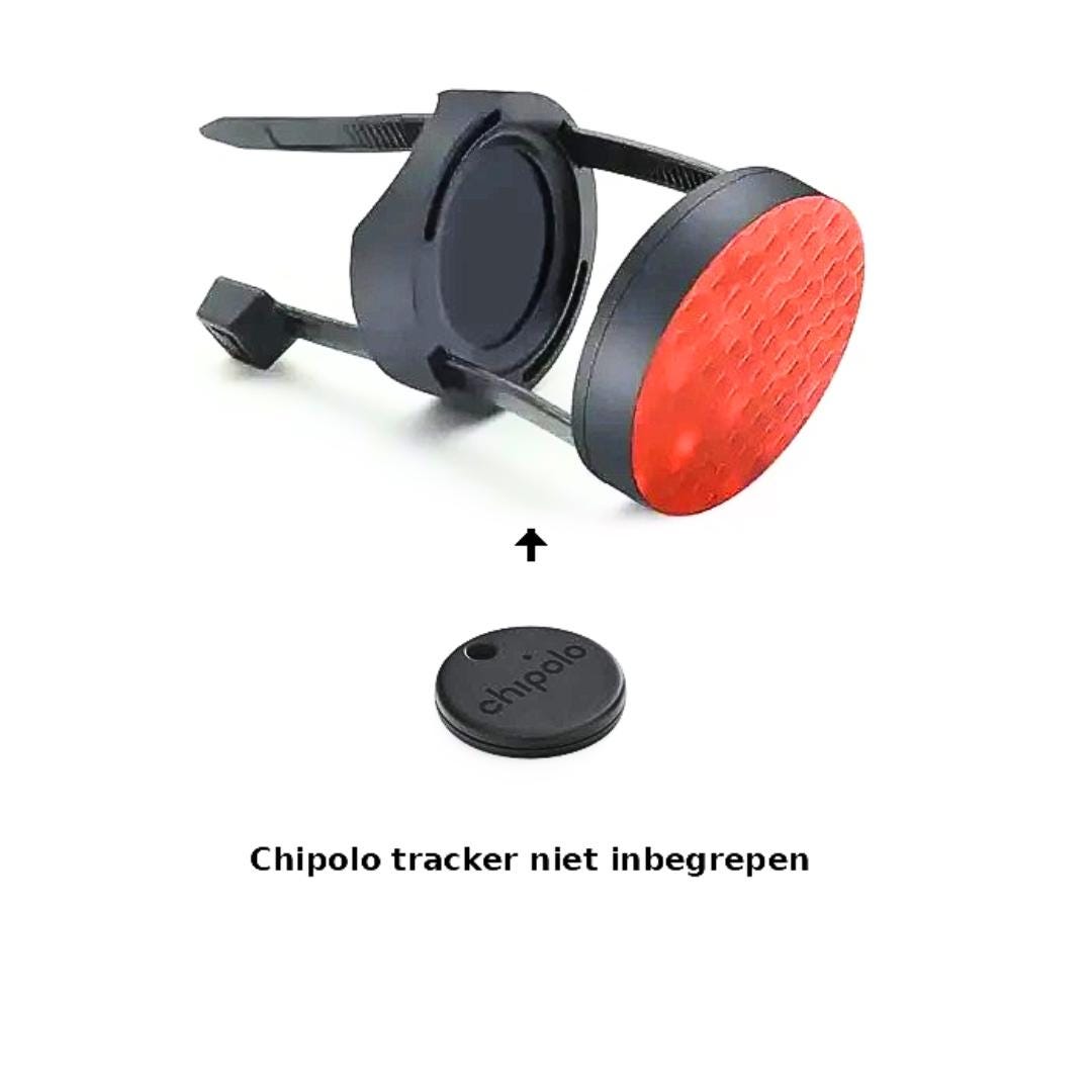 Bike Reflector Holder for Chipolo One Tracker Safe & Findable Red ...