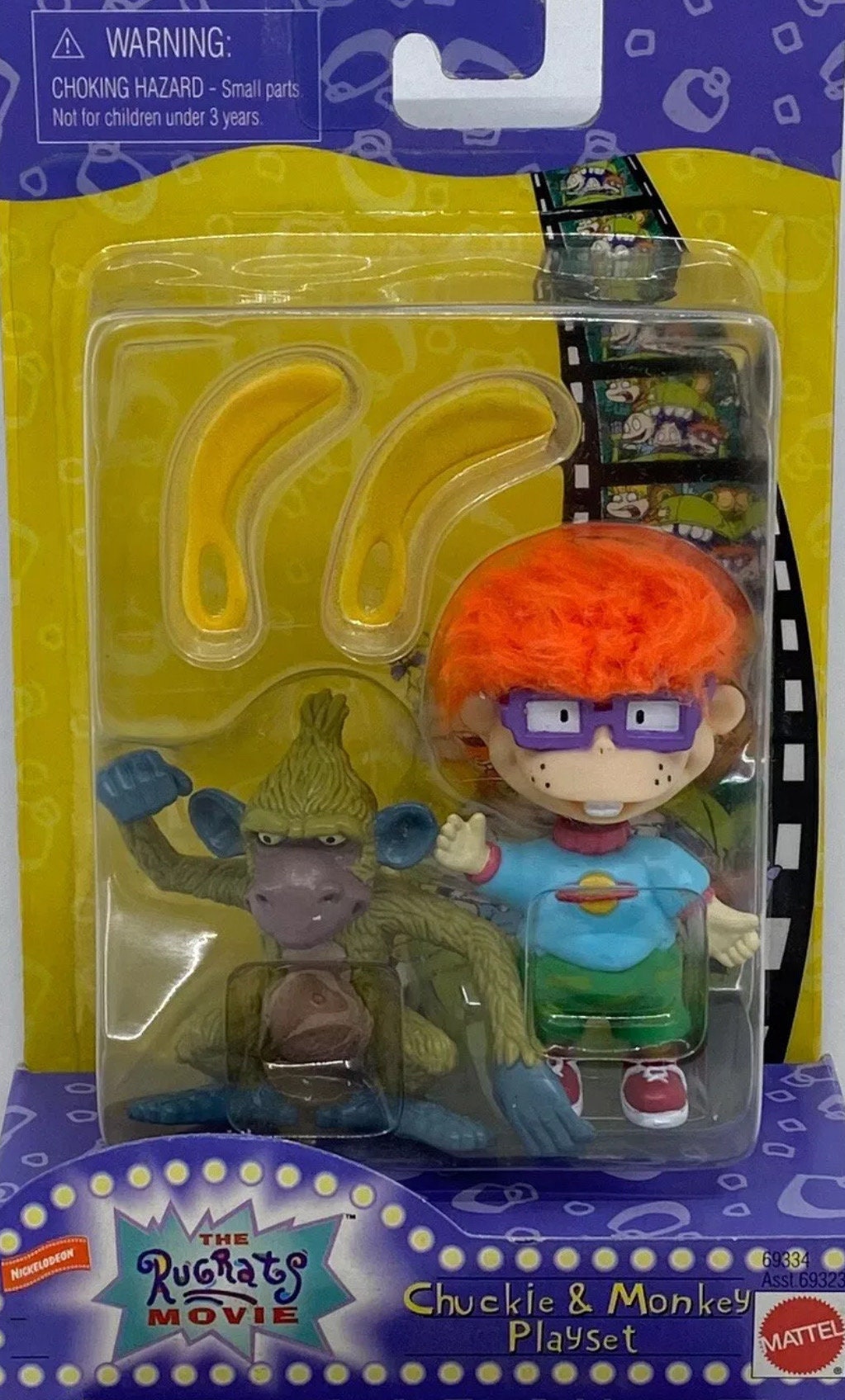 Rare the Rugrats Movie Chuckie & Monkey Playset Nickelodeon Collectible ...