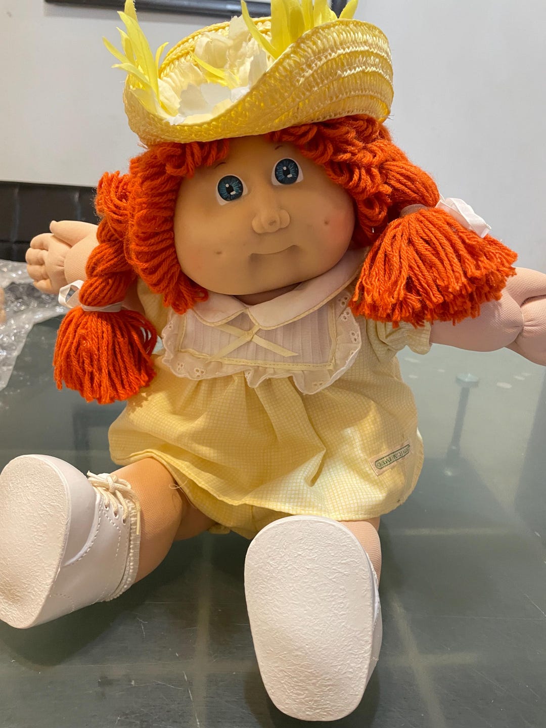 1985 Cabbage Patch Kids Red Hair Blue Eyes, With Hat - Etsy