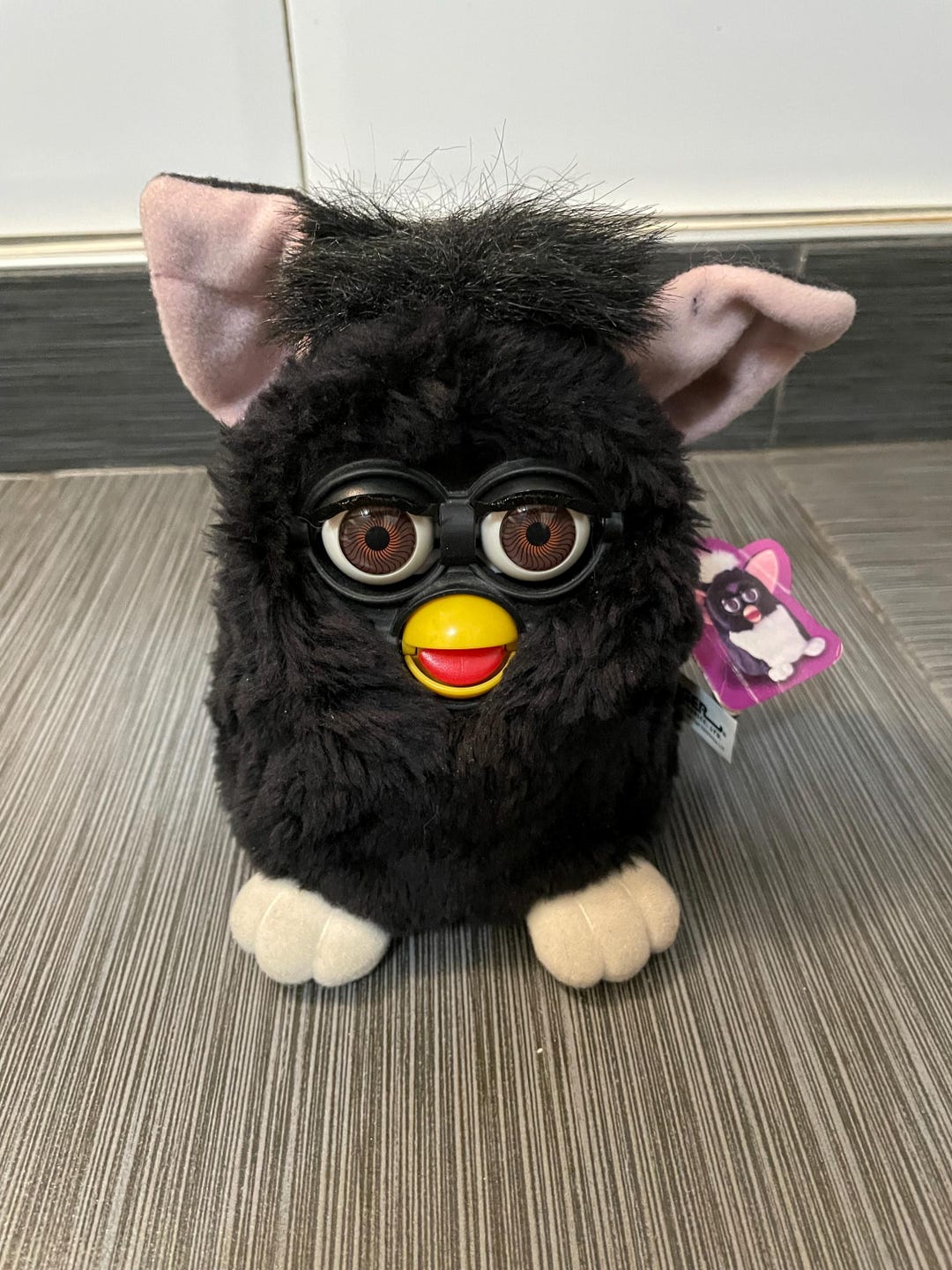 Rare! Hazel Eyes Vintage 1998 Furby Witches Cat Black With Tag Working ...