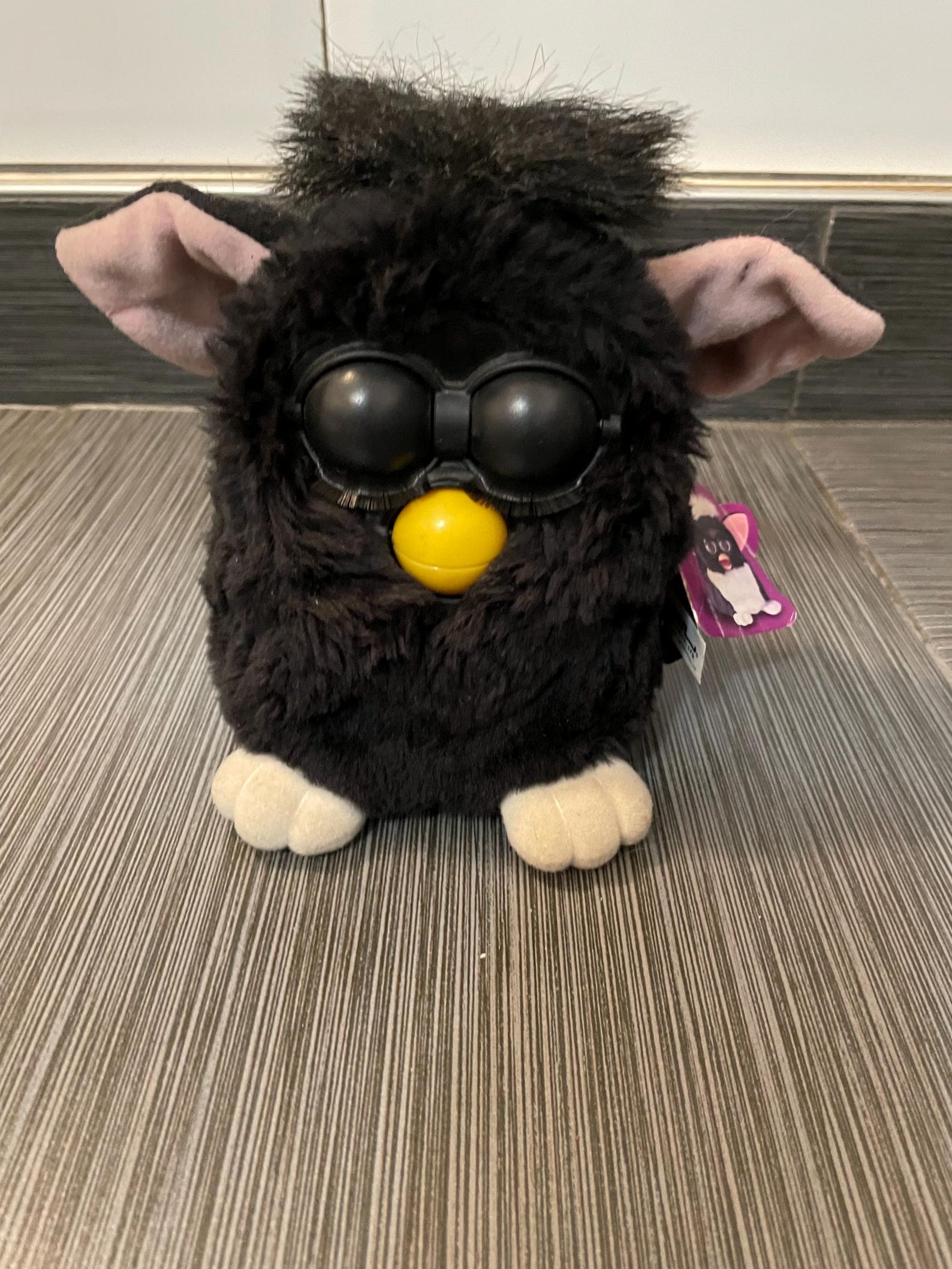 Rare! Hazel Eyes Vintage 1998 Furby Witches Cat Black With Tag Working ...