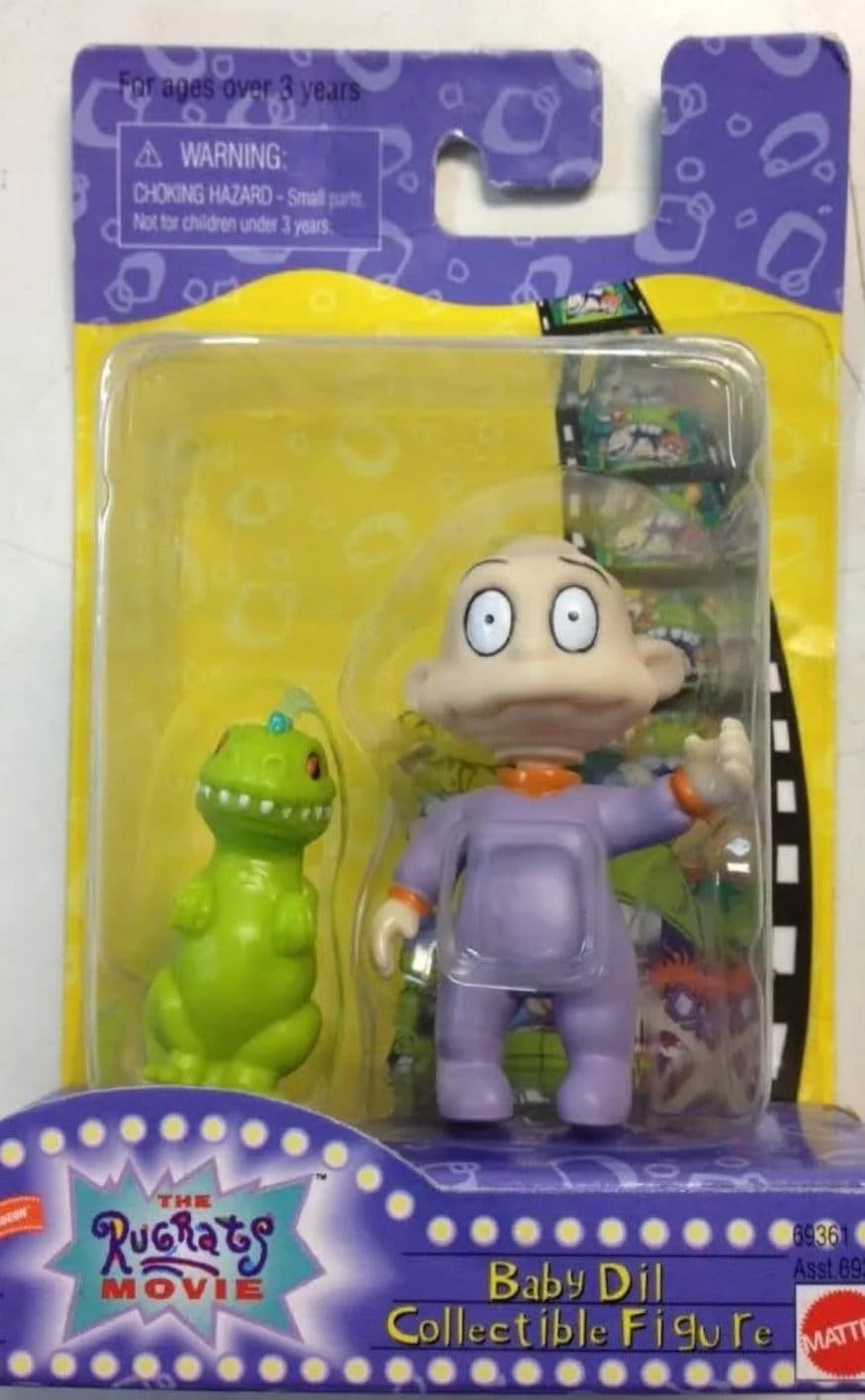 Rare New Vtg 1998 Mattel the Rugrats Movie Baby Dill W/toy REPTAR ...