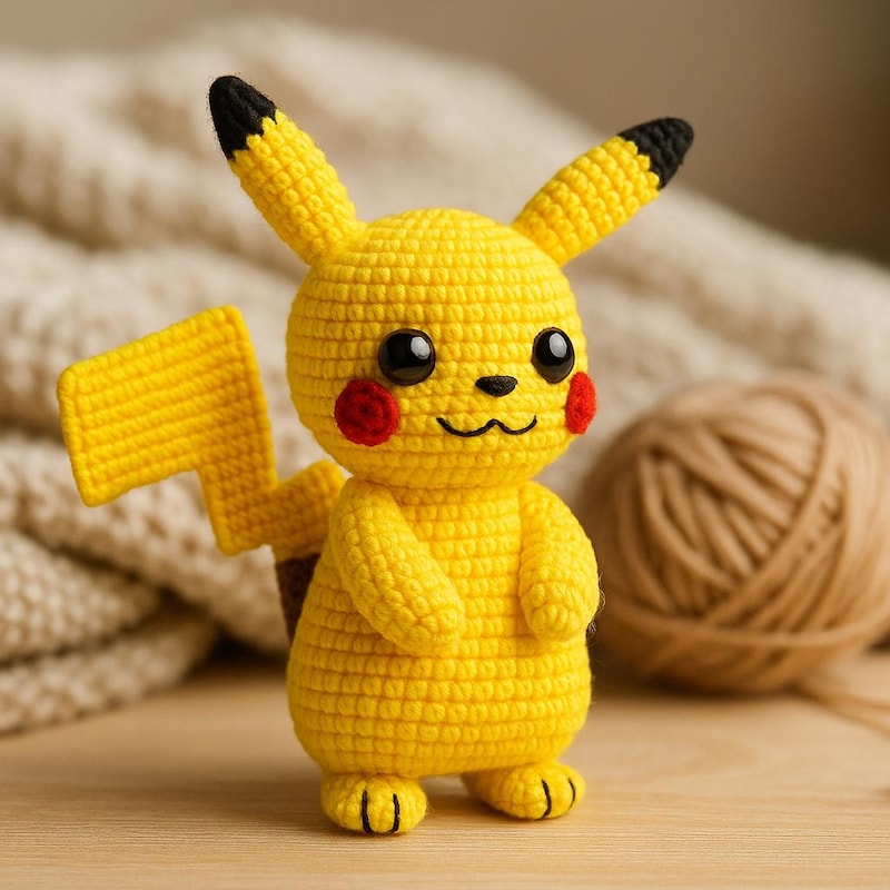 Pikachu Handmade Crochet - Etsy