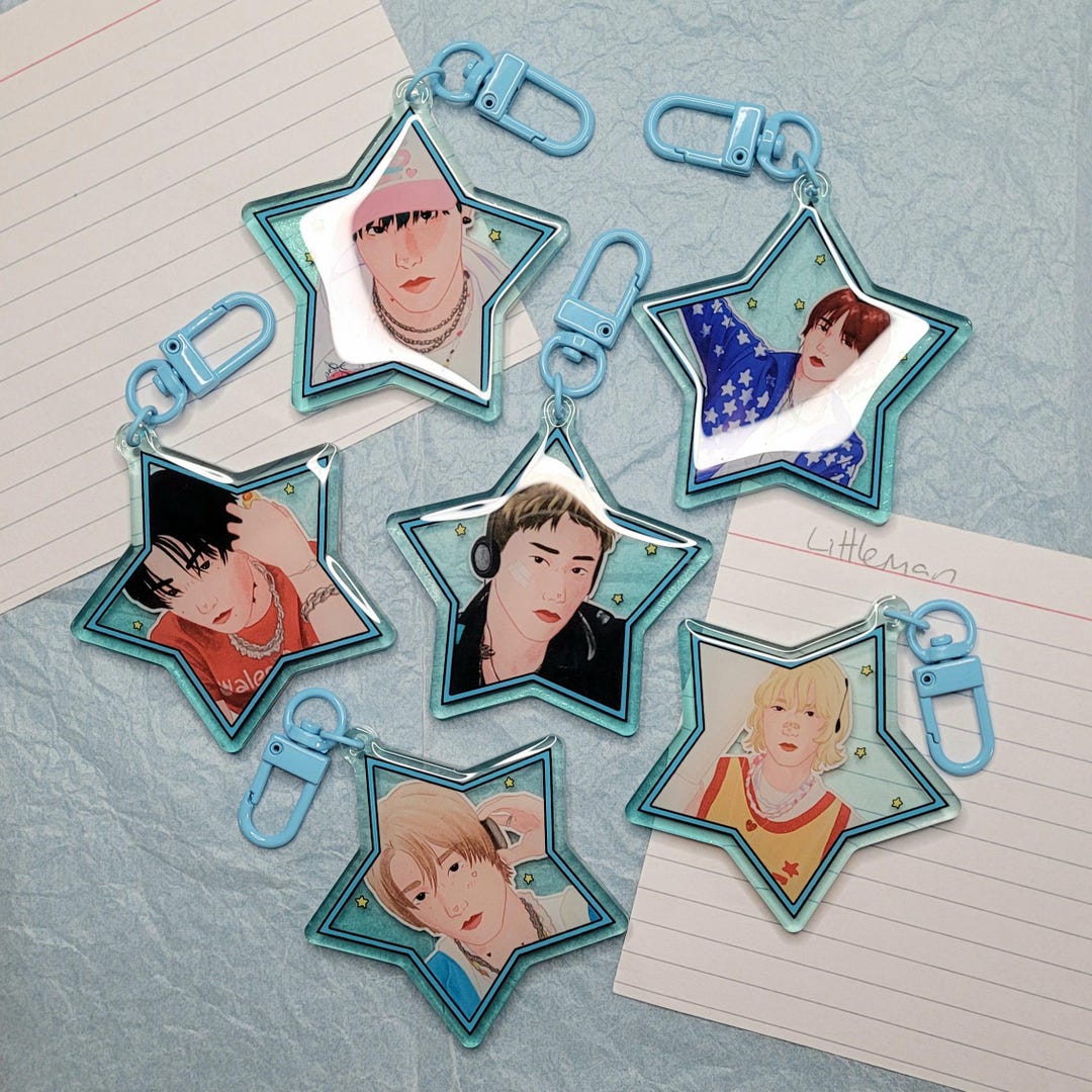P1harmony SAD SONG Keychains, Keeho, Theo, Jiung, Intak, Soul, Jongseob ...
