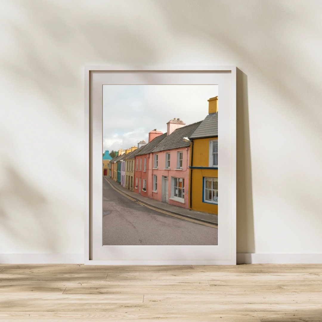 Eyeries Village, Ireland, Photo Digital Download Print, Colorful ...