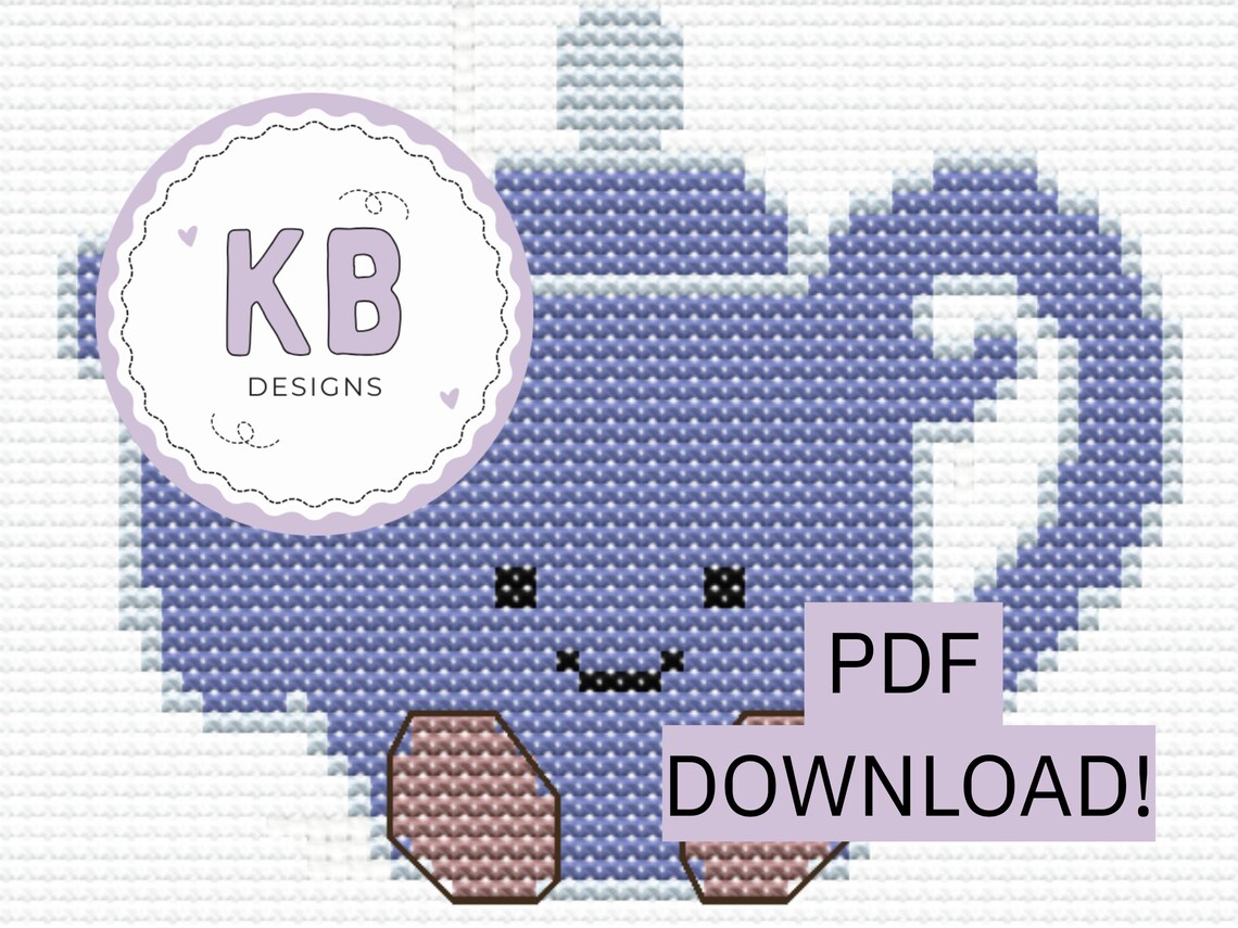 Amusable Teapot Cross Stitch Pattern – PDF Download | Jellycat Inspired ...