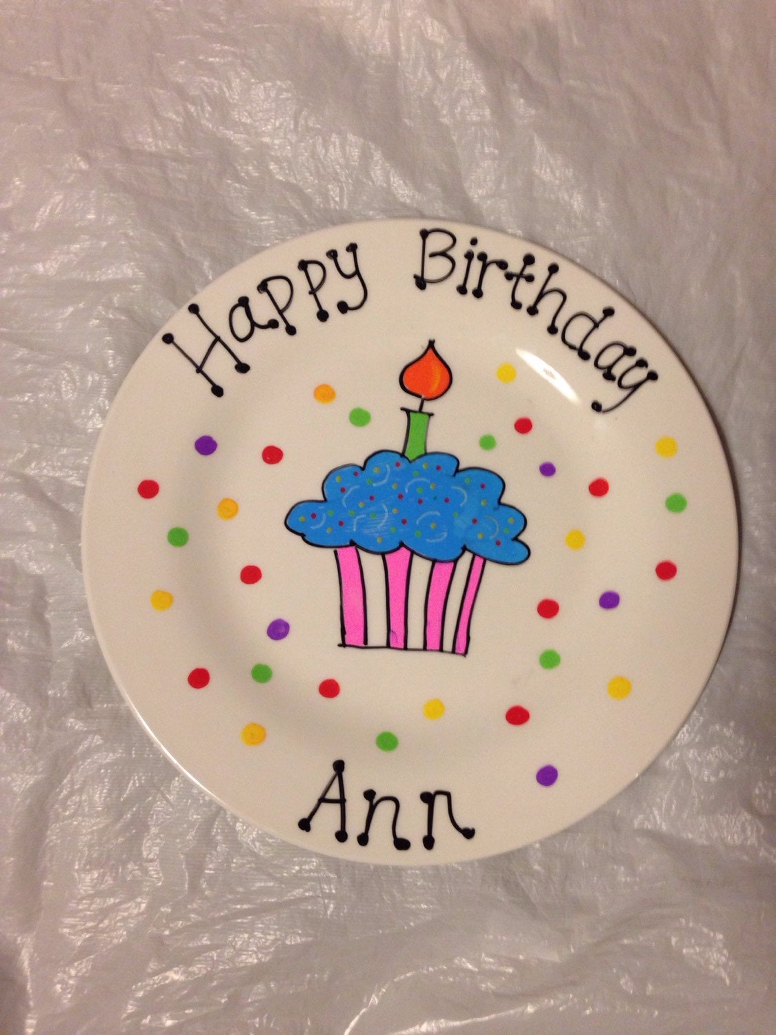 Happy Birthday Plate Personalized Plate for Kids Hand - Etsy