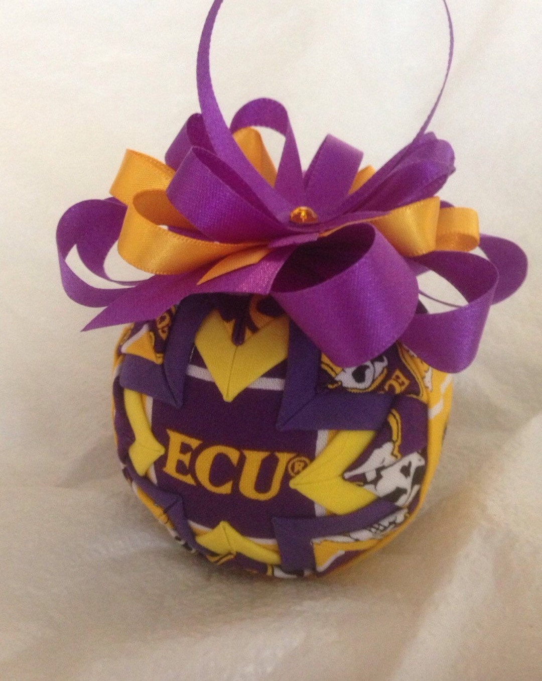 East Carolina Ornament - ECU Pirates Inspired Quilted Star Ornament ...