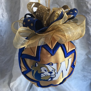 University Team Ornament - Spirit Ornaments With Team Colors - All ...