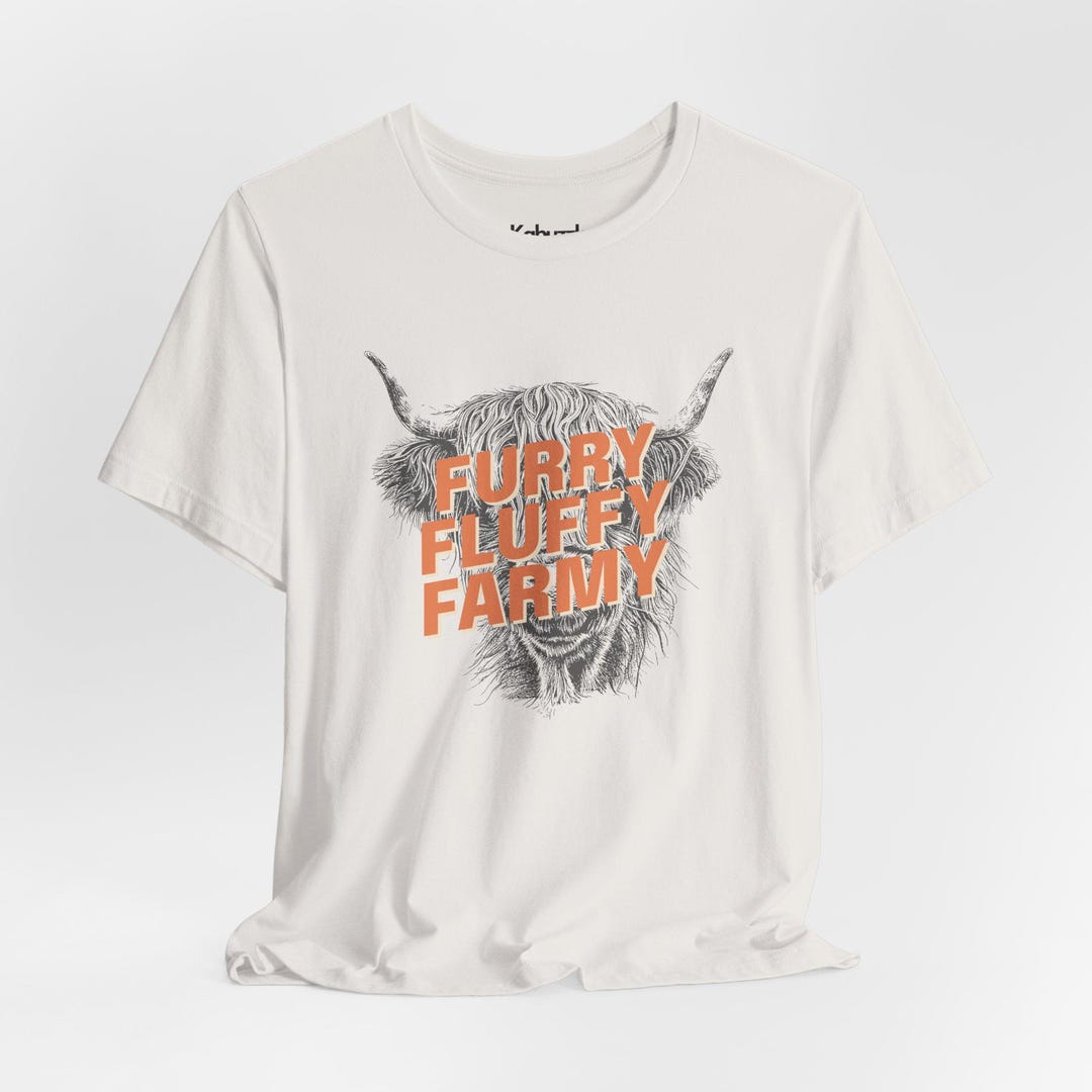Furry Fluffy Farmy Graphic Tee- 100% Jersey Cotton - Etsy