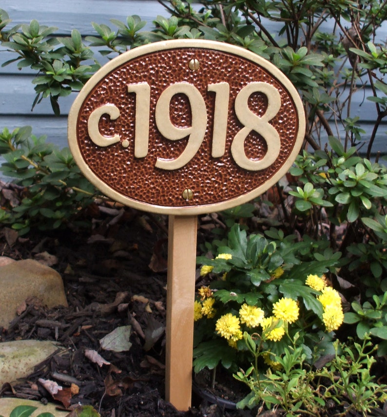 House or Business Year Established/Circa/Built Placard Sign / | Etsy