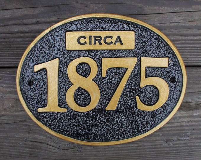 House or Business Year Established/circa/built Placard Sign / - Etsy
