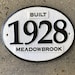 House or Business Year Established/circa/built Placard Sign / Custom ...