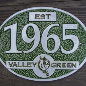 House or Business Year Established/circa/built Placard Sign / | Etsy