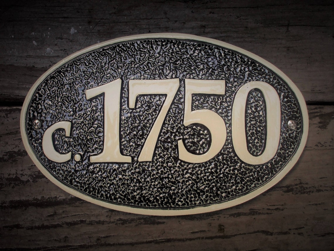 House or Business Year Established/circa/built Placard Sign / - Etsy