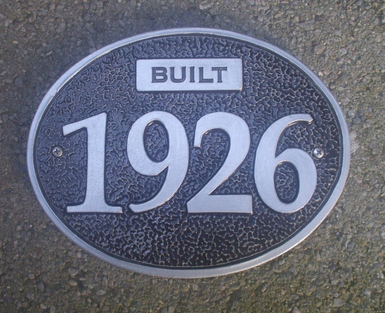 House or Business Year Established/Circa/Built Placard Sign / | Etsy