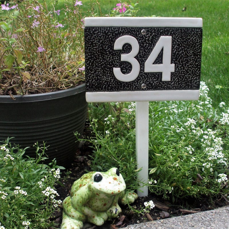 House Number Yard Sign - Etsy