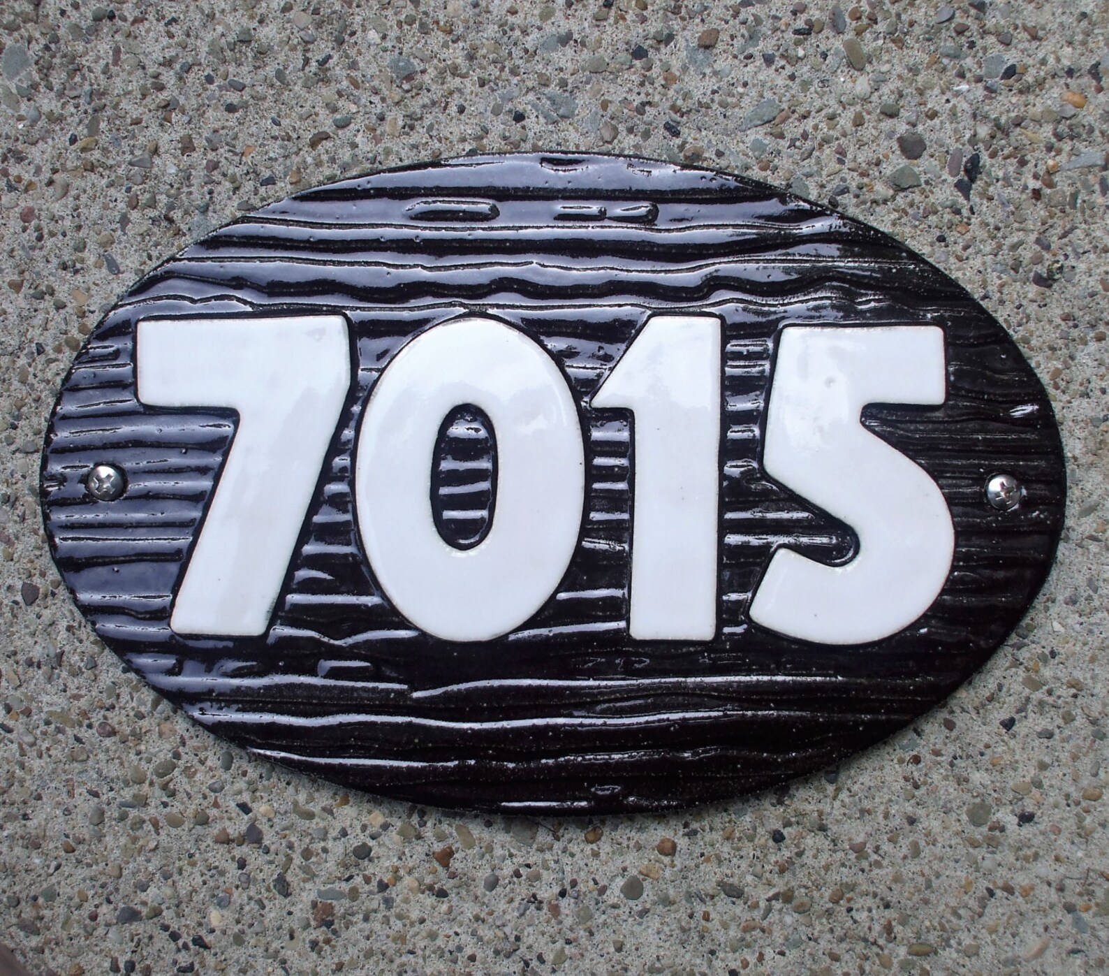 House Address Number Sign Plaque for Wall Mounting / Custom Handcrafted ...