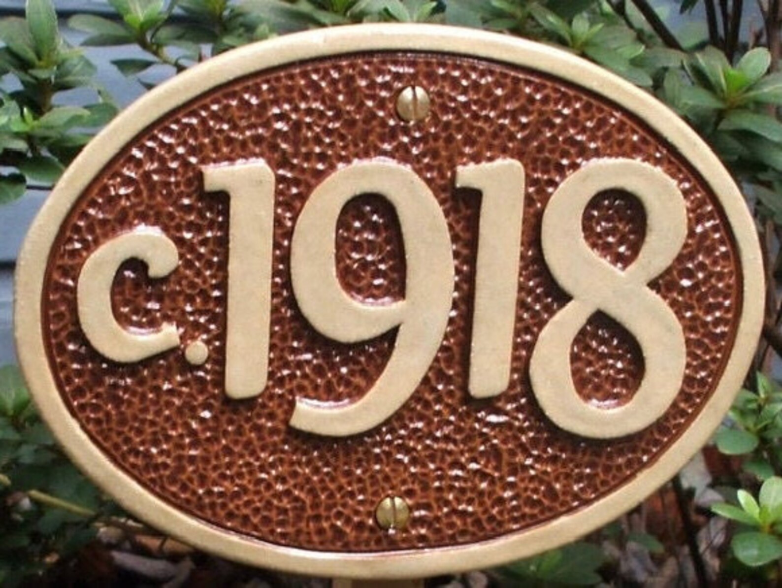 Small Historic House Year Circa Placard Sign / Custom Handcrafted ...