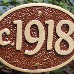 Small Historic House Year Circa Placard Sign / Custom Handcrafted ...