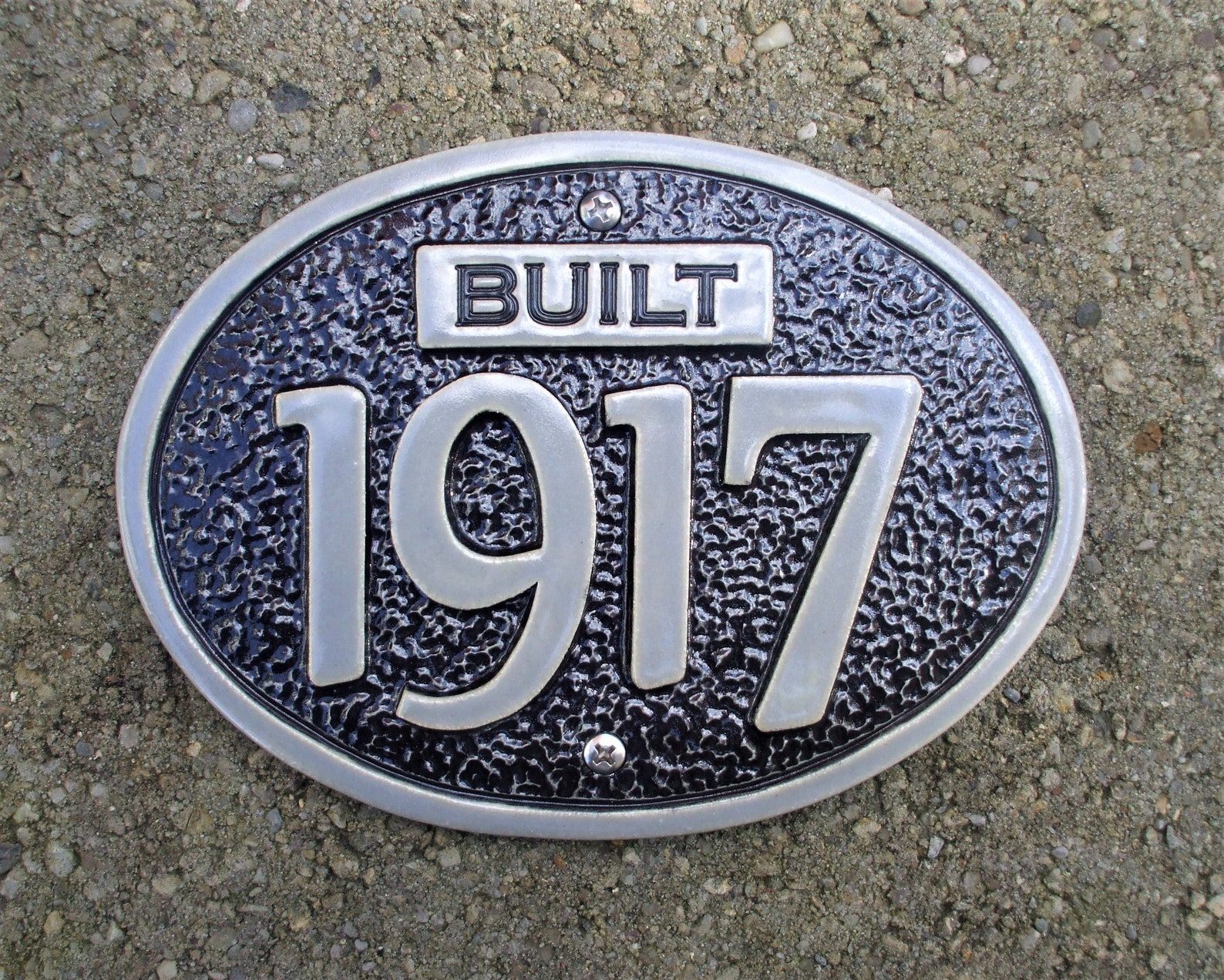 Small Historic House Year Circa Placard Sign / Custom Handcrafted ...