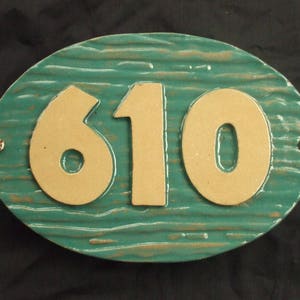 House Address Number Sign Plaque for Wall Mounting / Custom Handcrafted ...
