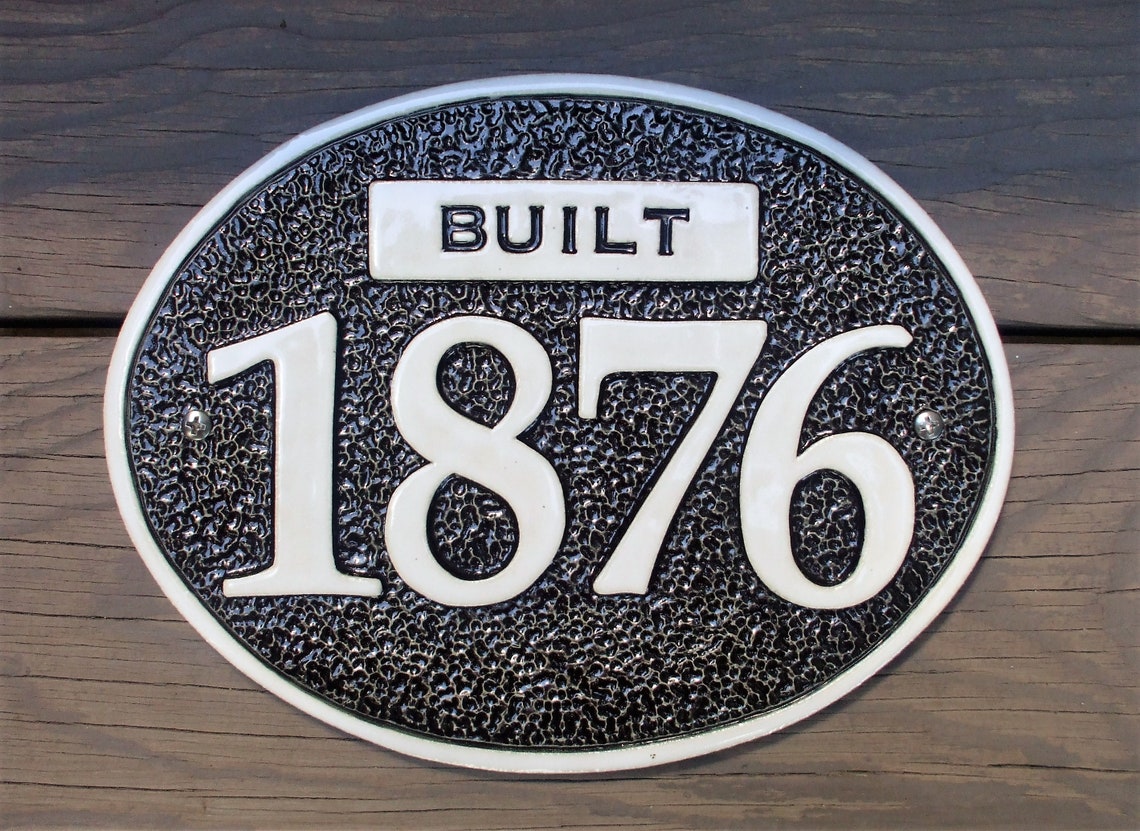 House or Business Year Established/circa/built Placard Sign / - Etsy