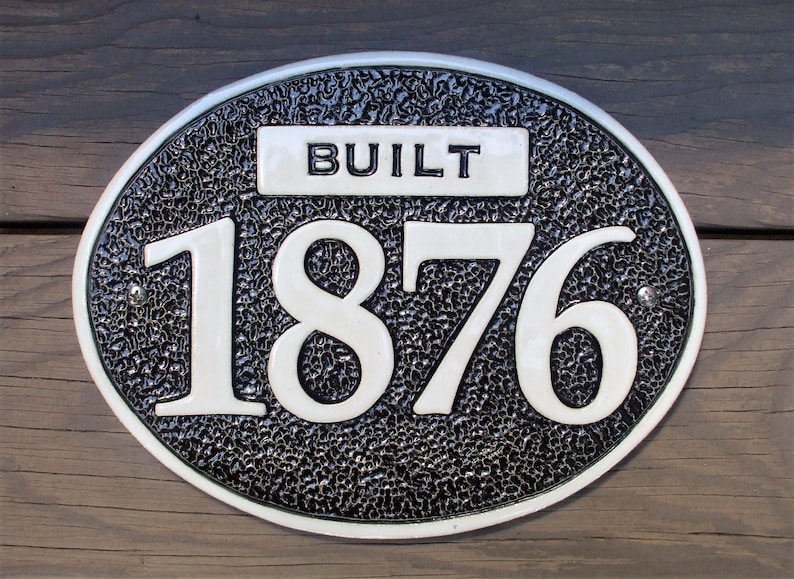 House or Business Year Established/circa/built Placard Sign / - Etsy