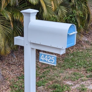 Lamp Post / Mailbox Post Address Plaque / Custom Handcrafted Ceramics ...