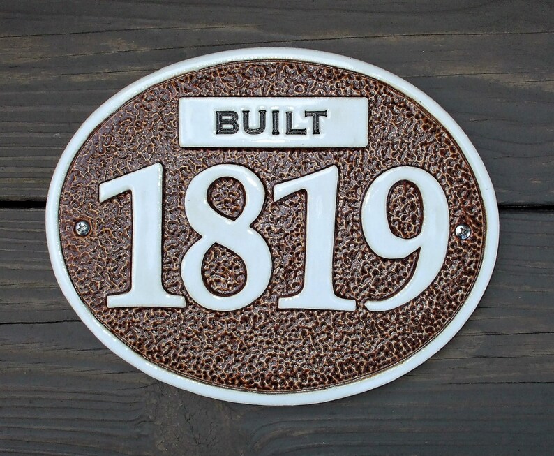 House or Business Year Established/circa/built Placard Sign / - Etsy