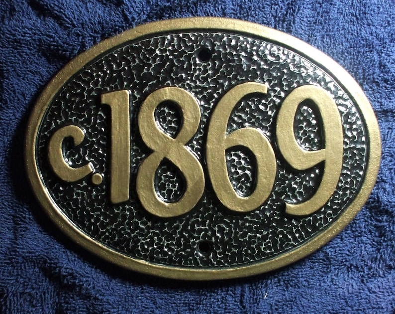 Small Historic House Year Circa Placard Sign / Custom - Etsy