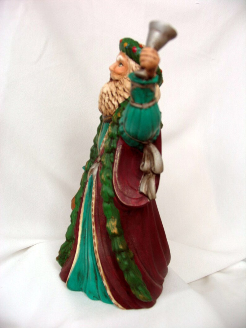 Old World English Santa Handpainted Acrylic Antiqued Ceramic | Etsy