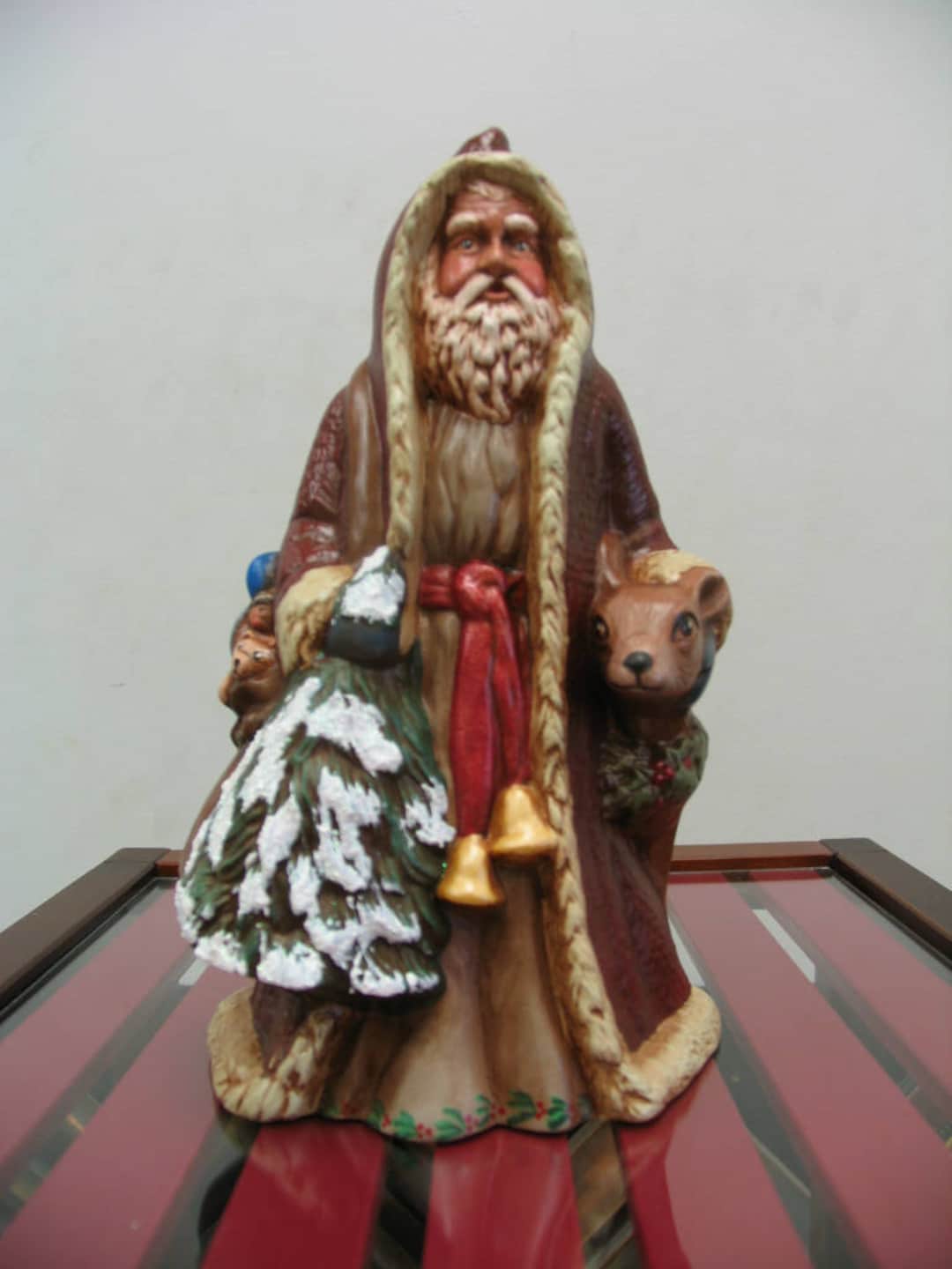 Christmas Collectible Santa Old World Woodland Santa Hand - Etsy