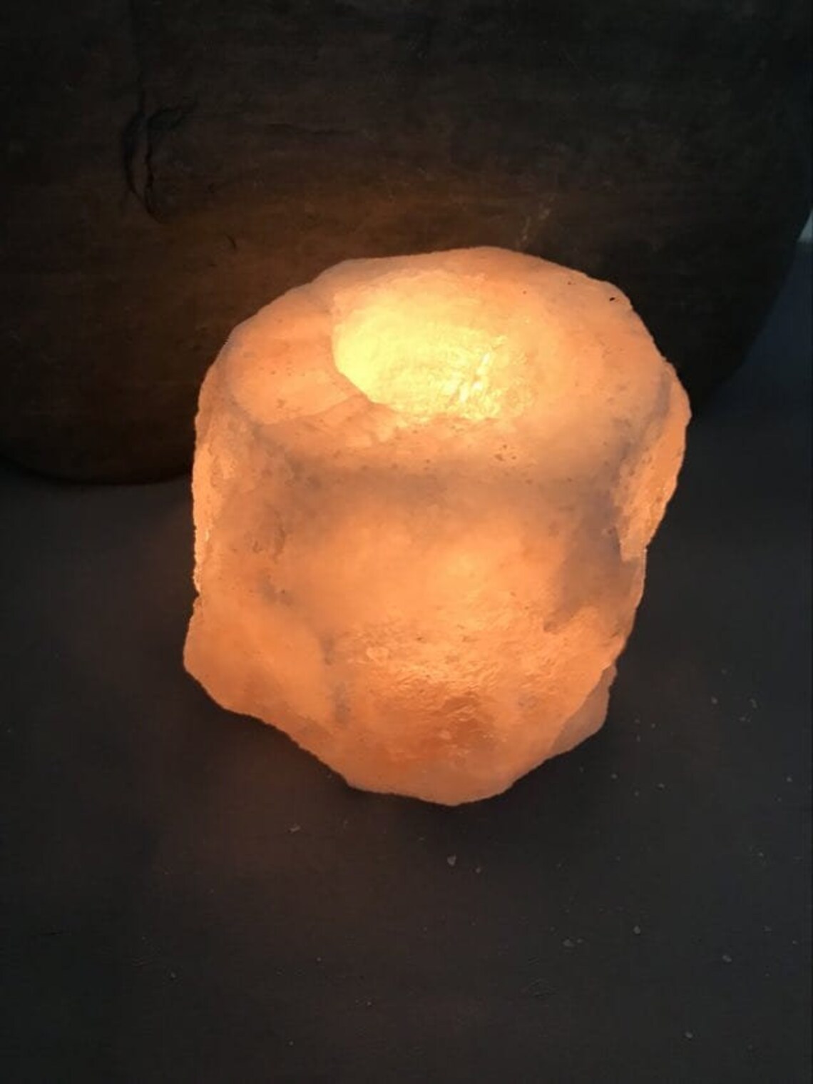 Himalayan Salt Rough Candle Holder - Etsy