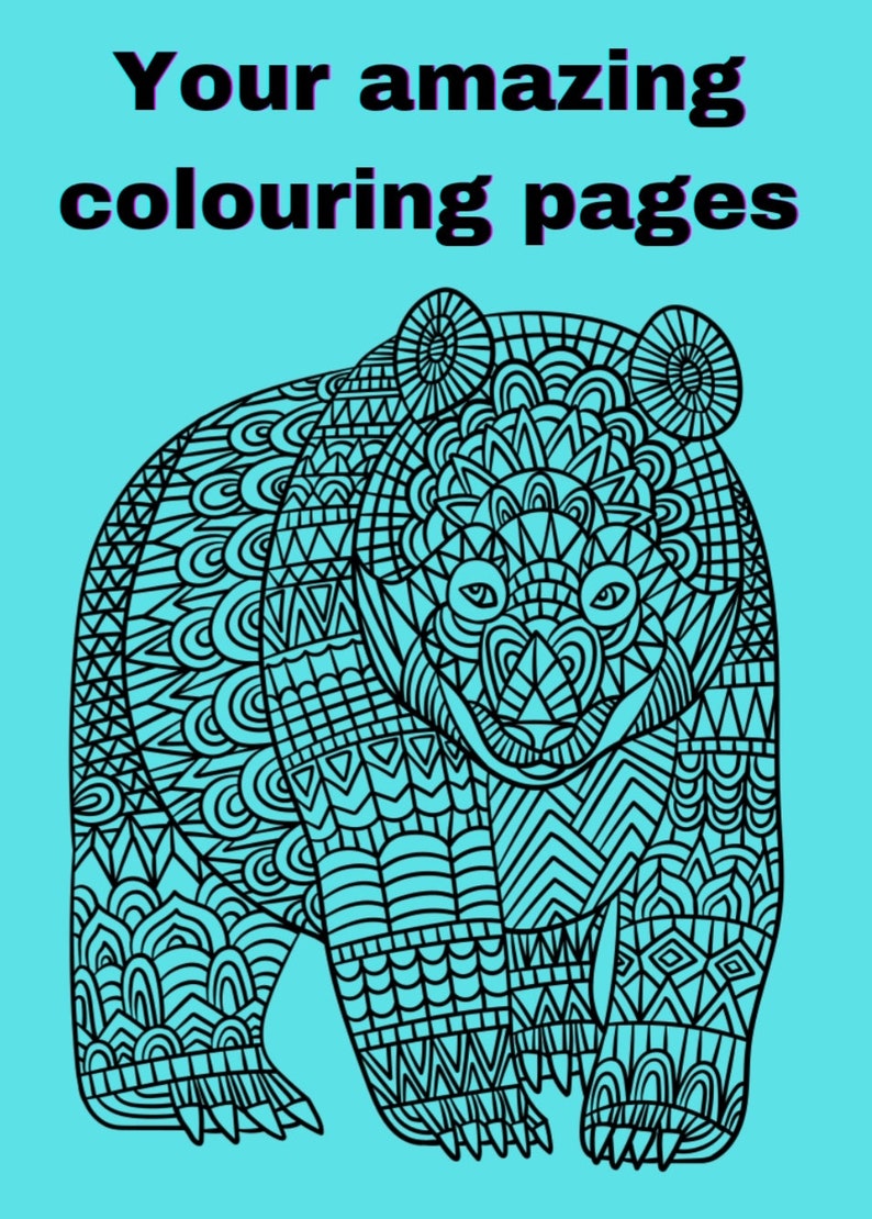 Your Amazing Colouring Pages, Colouring Book Color Art Relaxing Adult ...