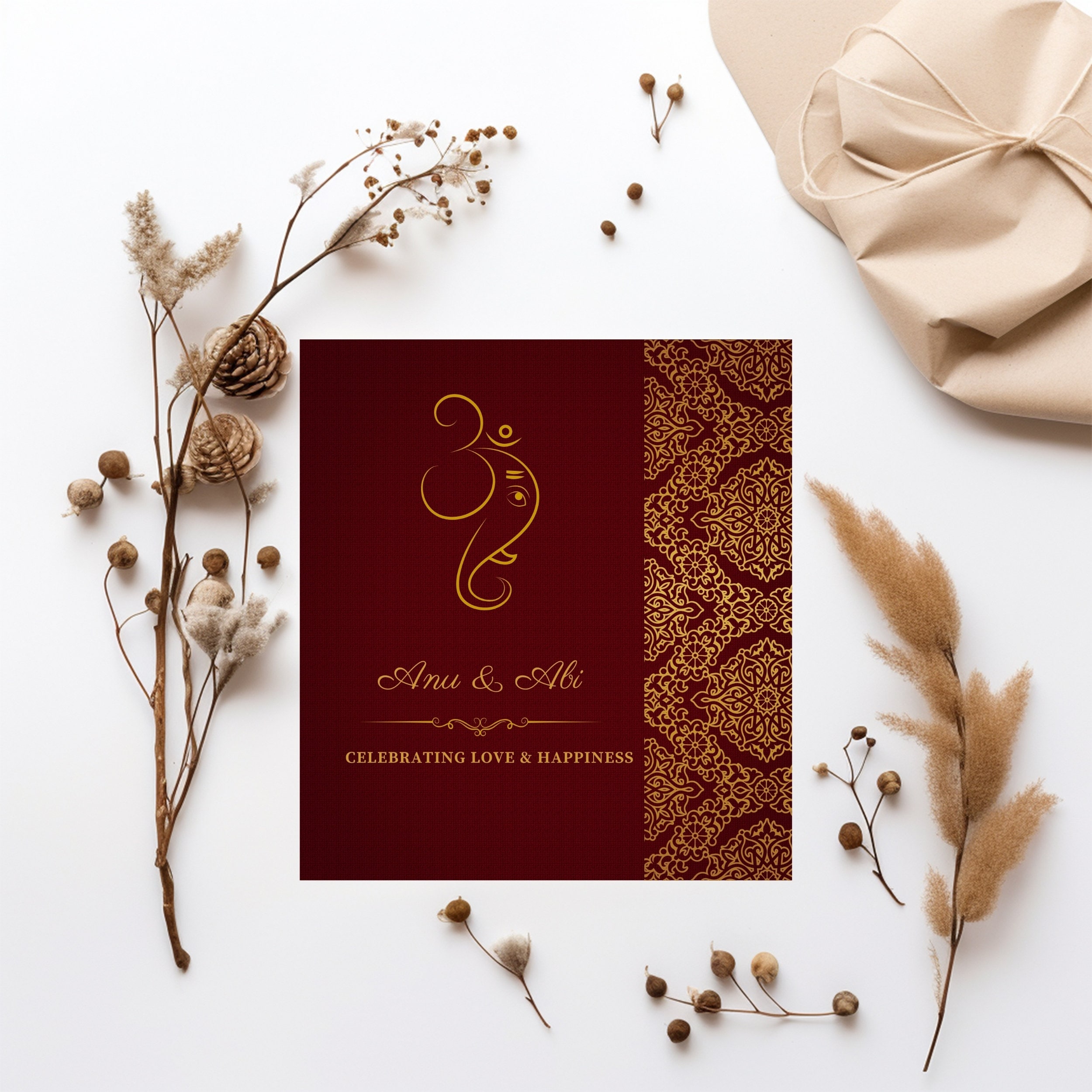 Editable Indian Wedding Invitations, Hindu Wedding Invite, Traditional ...