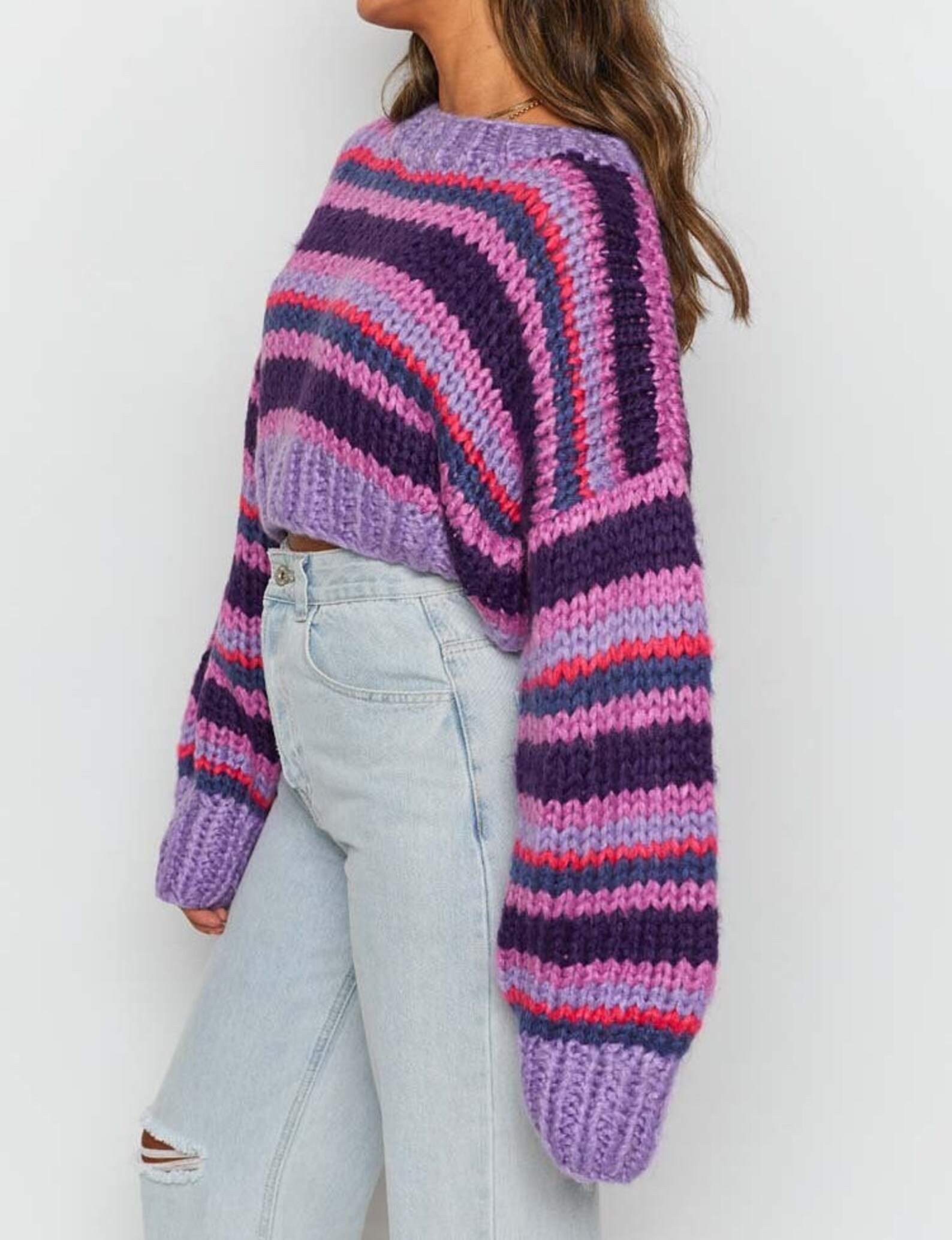 Jumper Pattern, Striped Swater Pattern, Knit Sweater Pattern, Knitting ...