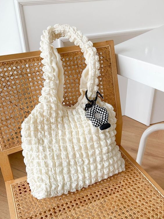 Crochet Handbag Pattern, Popcorn Bag Pattern, Popcorn Stitch Bag, Cloud ...