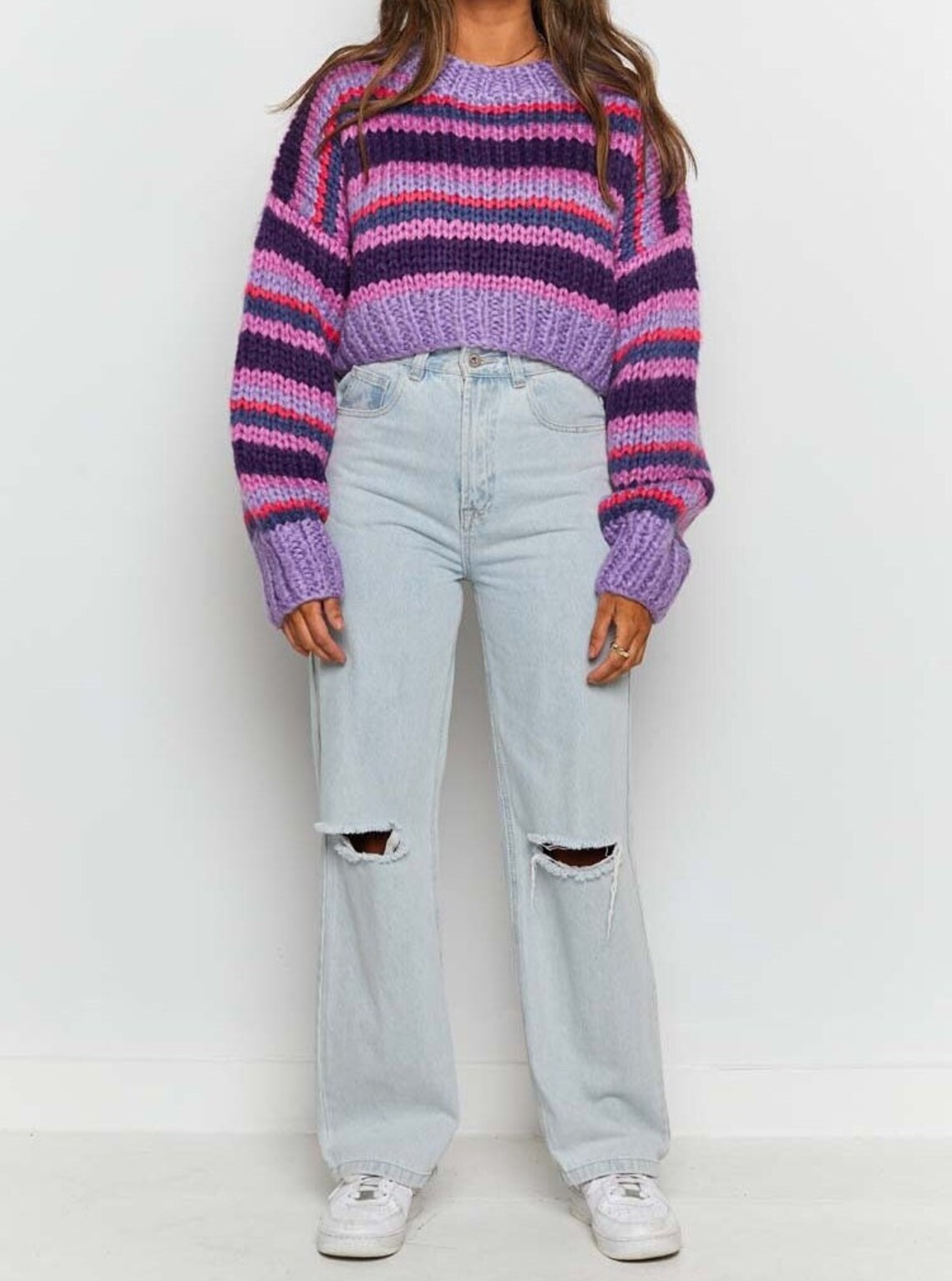 Jumper Pattern, Striped Swater Pattern, Knit Sweater Pattern, Knitting ...