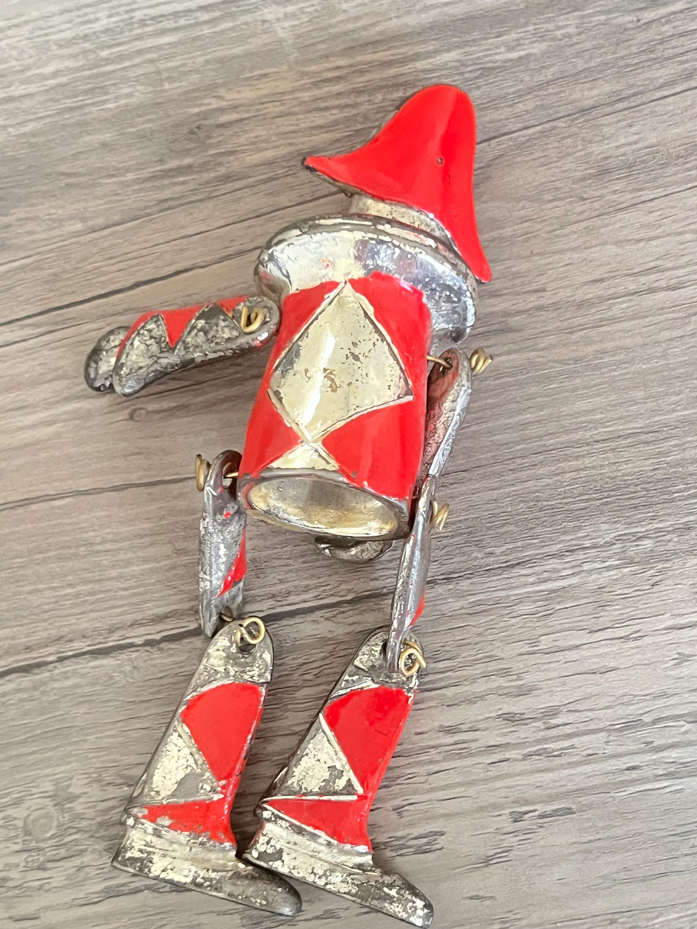 Italian Cast Metal Articulated Clown Puppet Figurine 5.5” Red Enamel - Etsy