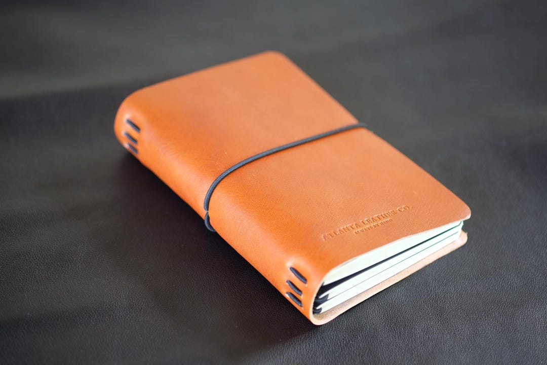 Personalized Handmade Leather Journal – Refillable Field Notes Notebook ...