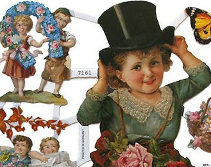 Germany Die Cut Lithograph Paper Scraps Victorian Children - Etsy