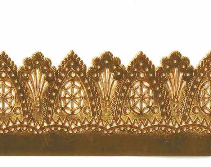 Dresden Trim Germany Antique Gold Extra Wide Embossed Fancy Paper ...