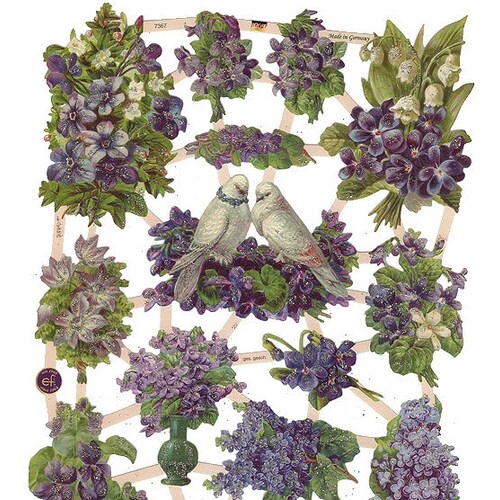 Germany Paper Scraps Lithographed Die Cut Victorian Fans Fancy - Etsy