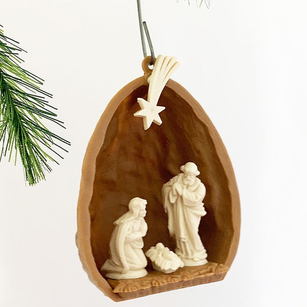 Miniature Plastic Nativity Scene - Etsy