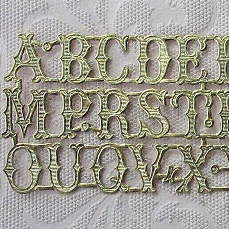 Foil Alphabet - Etsy