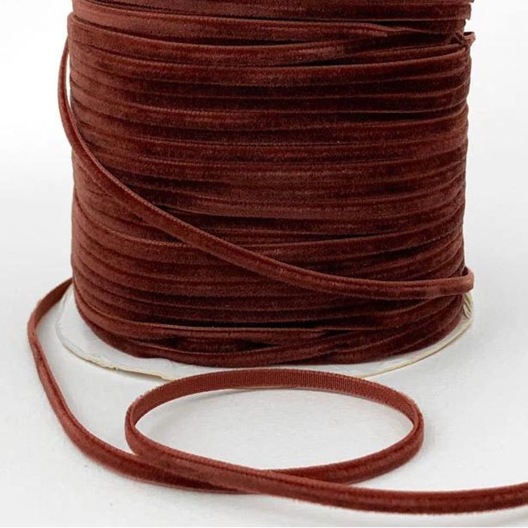 10 Yards 3mm Velvet Ribbon Trim Chocolate Brown 1/8" Wide - Etsy