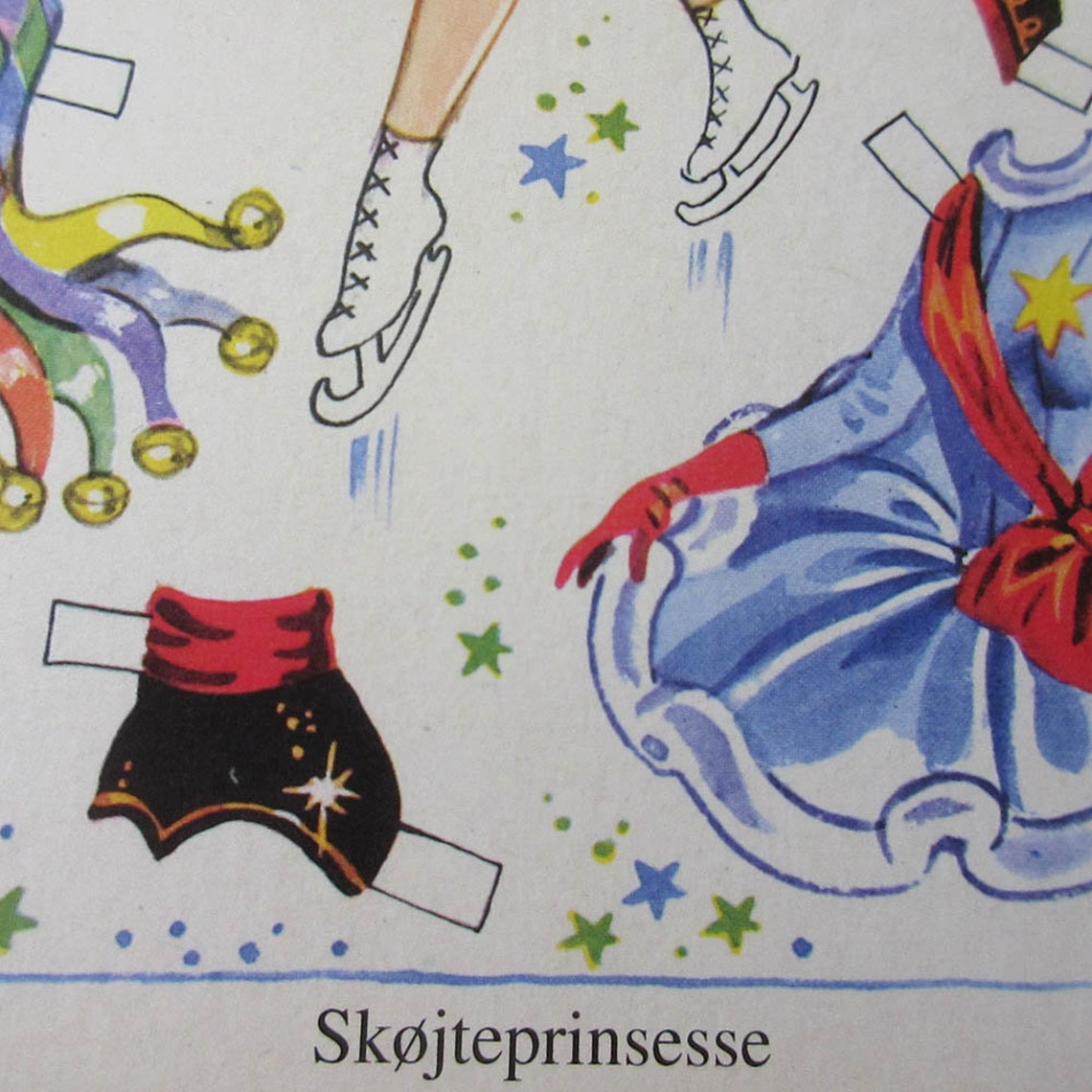 Denmark Paper Dolls Skater Vintage Design Paper Cut Out Ice - Etsy