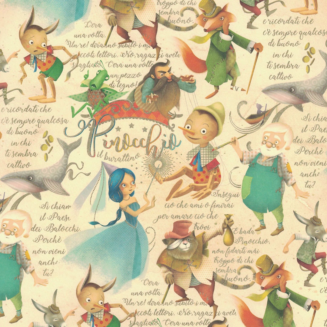 2 Sheets Italy Florentine Italian Pinocchio Kartos IPK266 X2 - Etsy