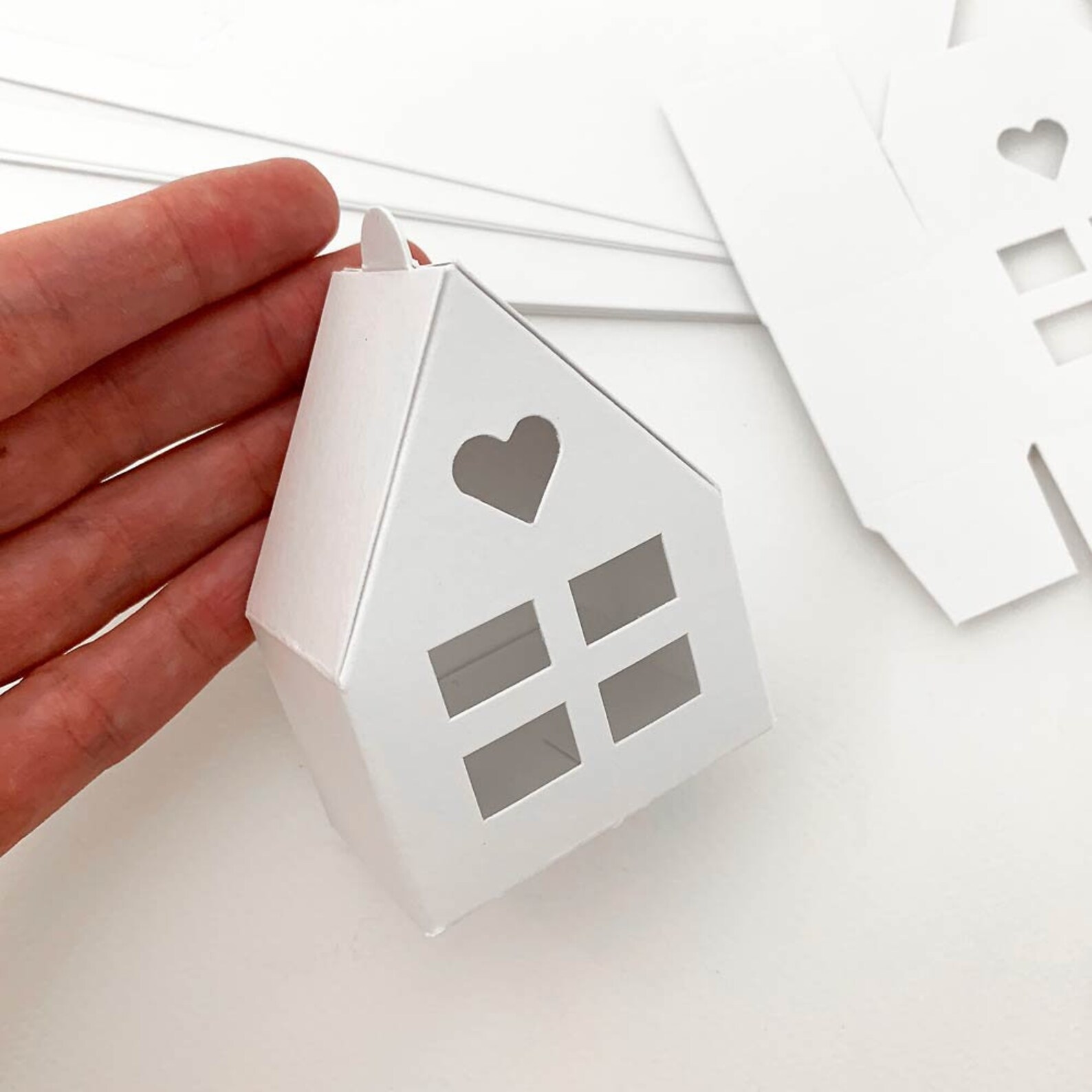 12 Italian Small Paper House Boxes ~ DIY Putz House Gift Box ~ Italy ...